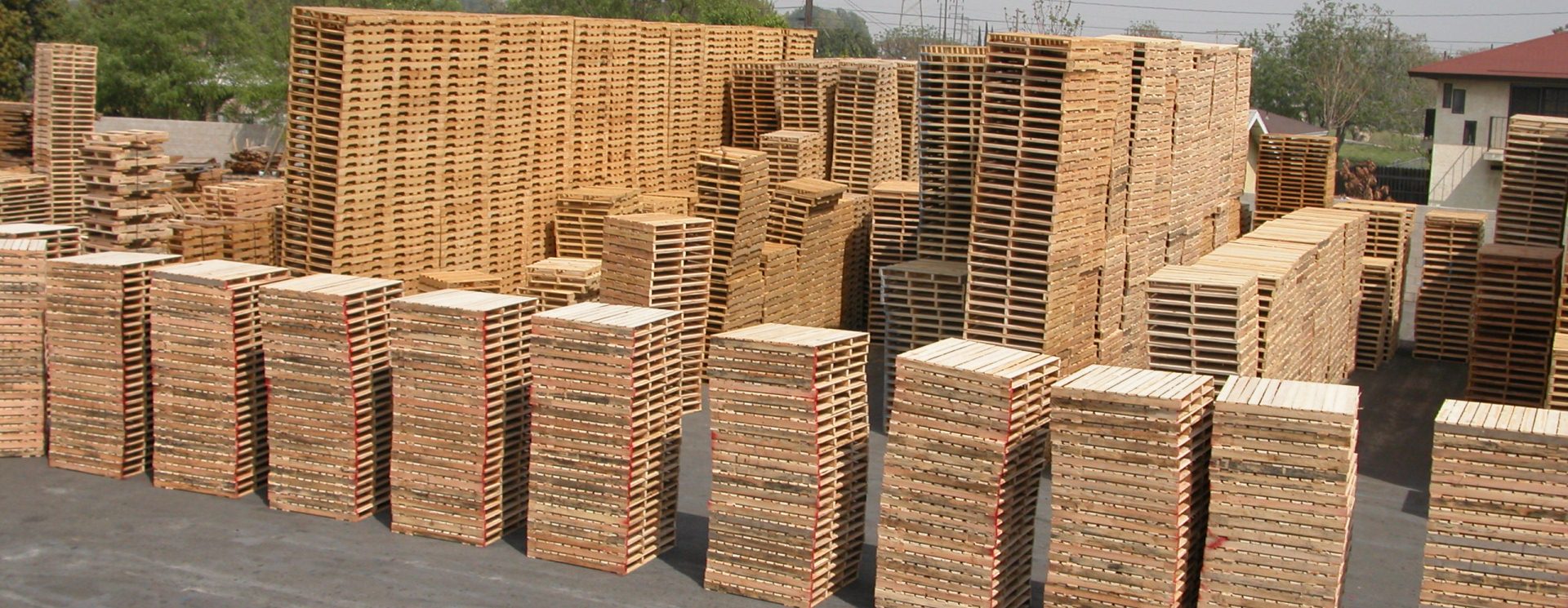Home Page – Top of Page new pallet stacks in yard 2 | Garcias Wood Works